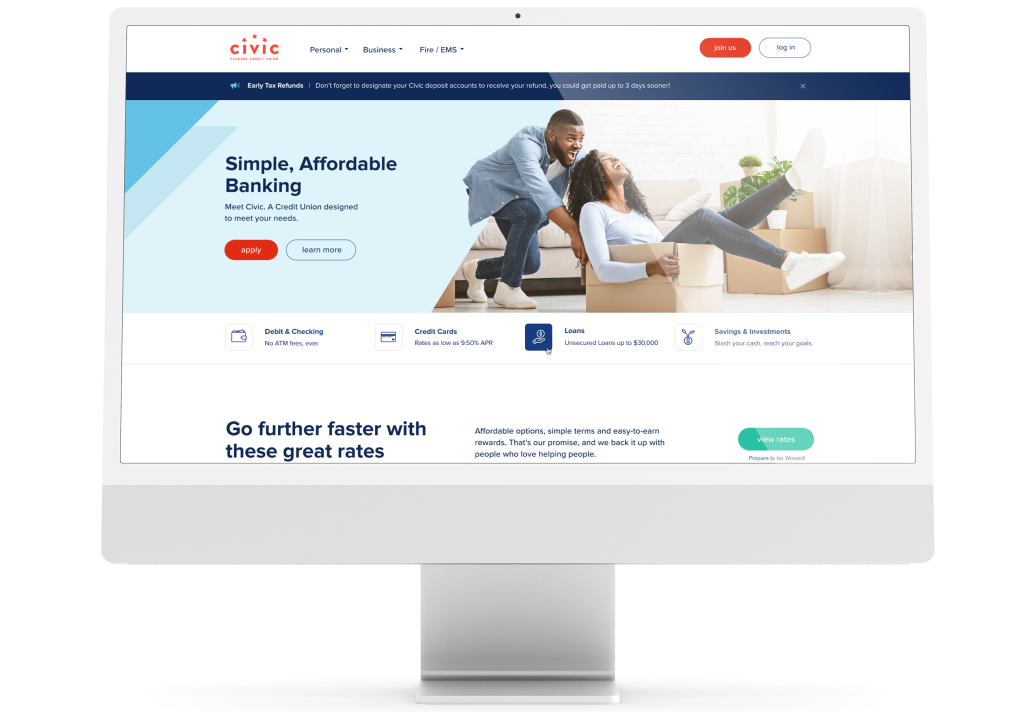Providing Drupal Developers for Civic Federal Credit Union website